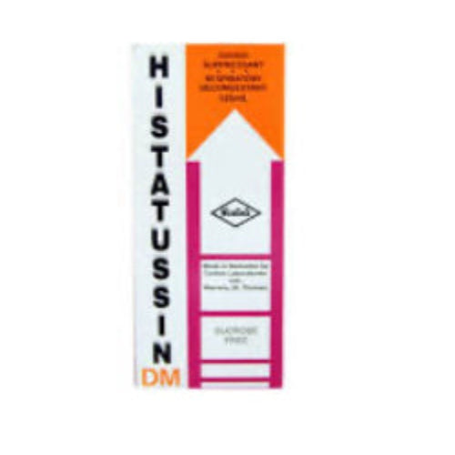 Histatussin Liquid Cough Suppressant Respiratory Decongestant (125ml ...